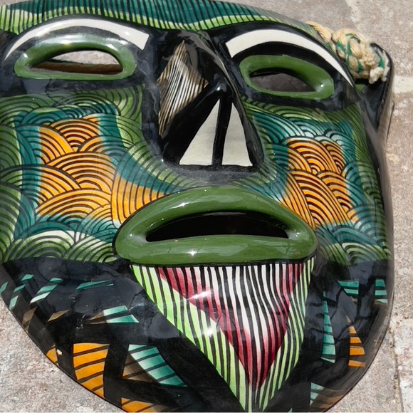Art | Vintage Costa Rican Boruca Ceramic Mask Signed By Artist Arroyabe ...